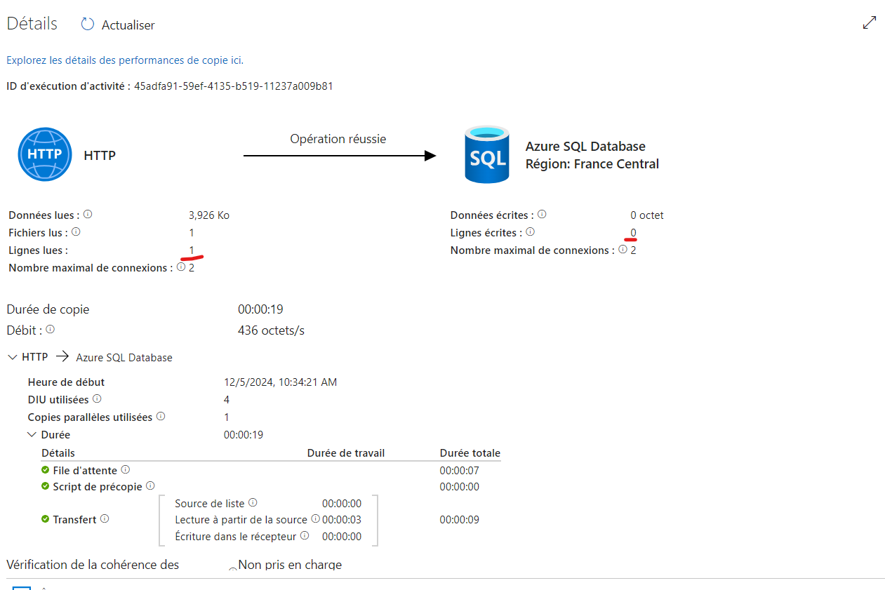 Azure data factory didn't copy all row - Microsoft Q&A