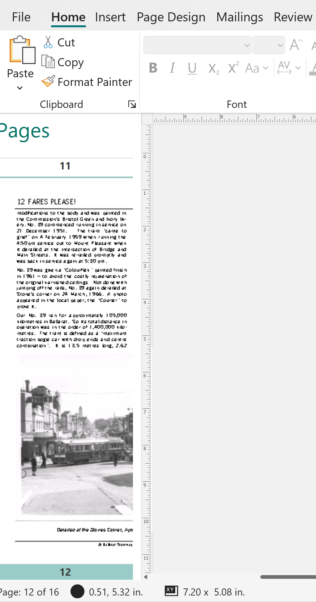 The Navigation Panel window in MS Publisher 365 on Windows 11 doesn't ...