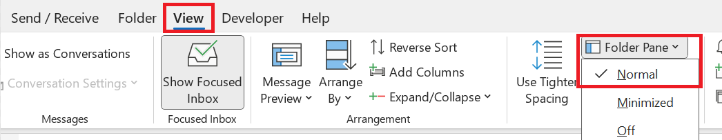How to lock folder panel in Outlook 365 ? - Microsoft Q&A