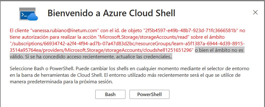Azure Cloude Shell AuthorizationFailed - Microsoft Q&A