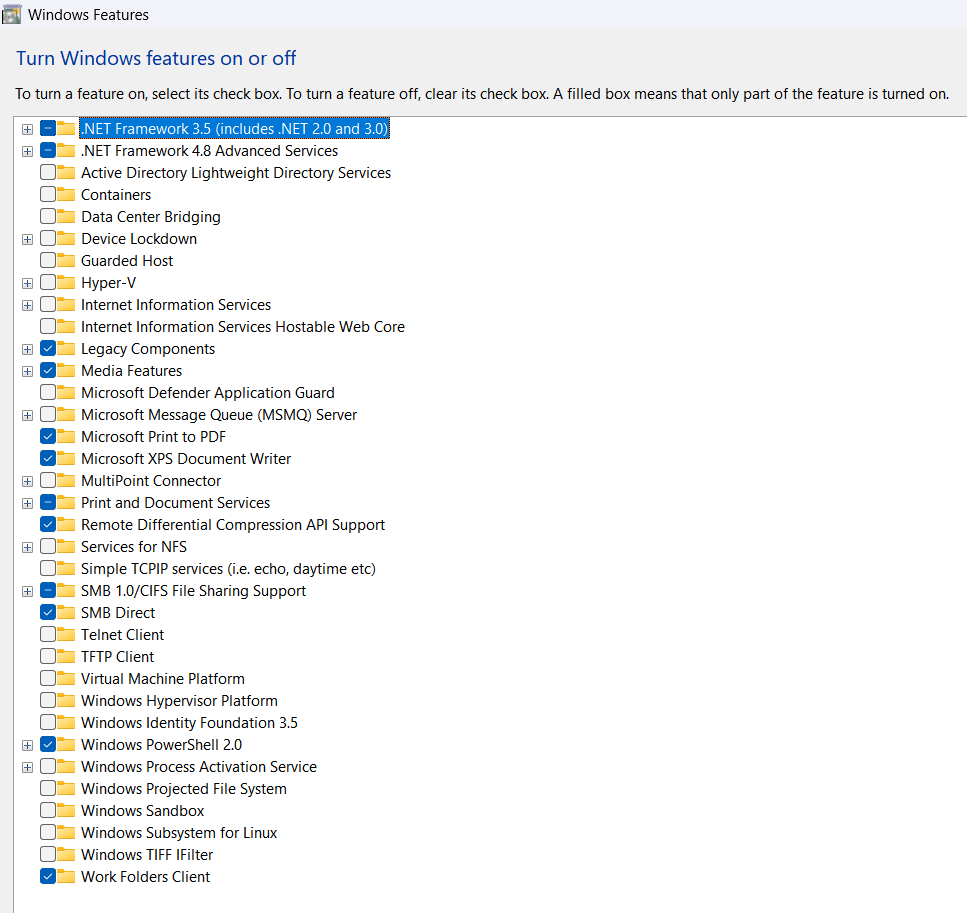 features required for hyper-v will not be displayed(hyper-v not working) - Microsoft Q&A