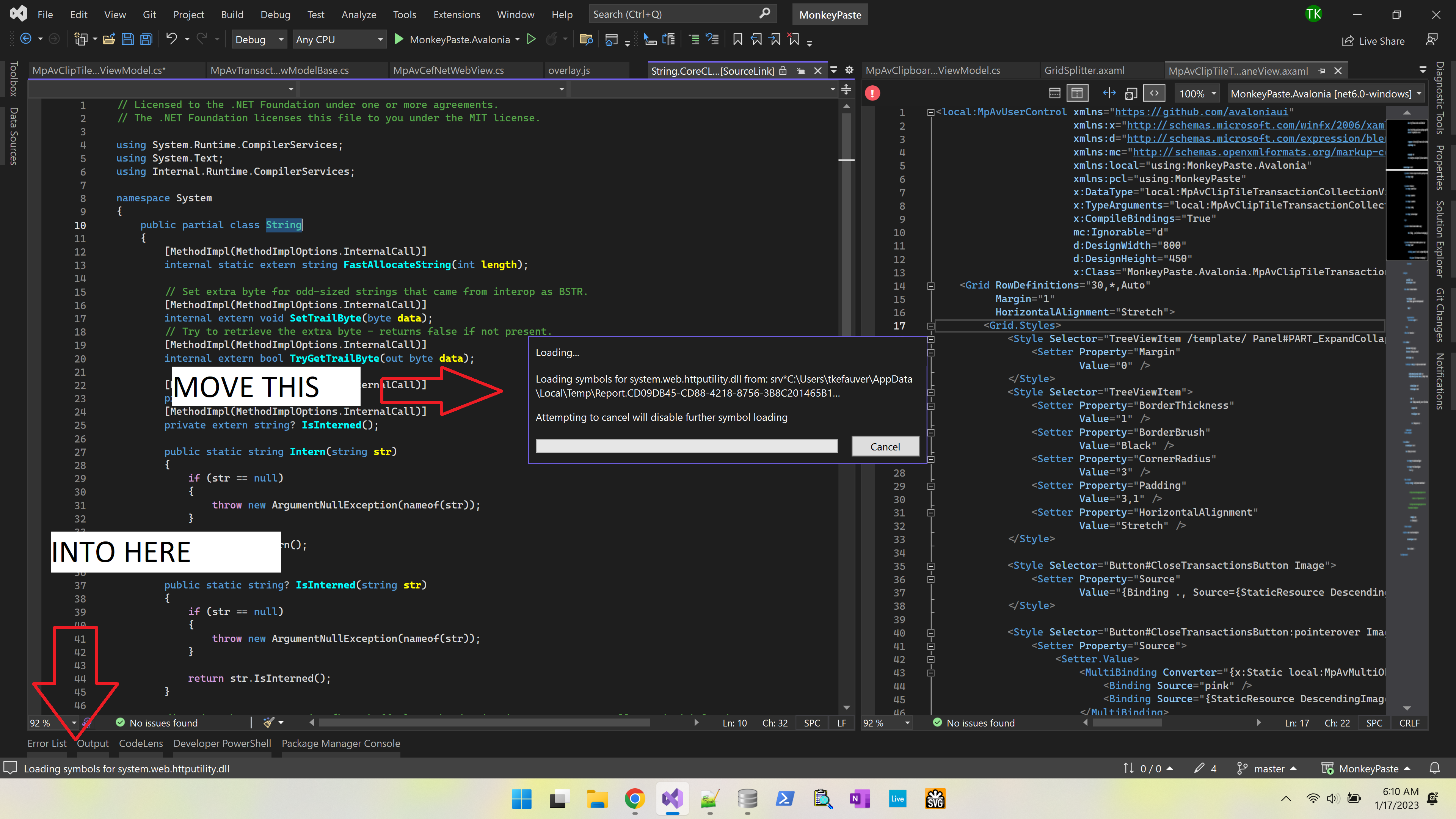 Hiding Symbol Loading MessageBox - Microsoft Q&A