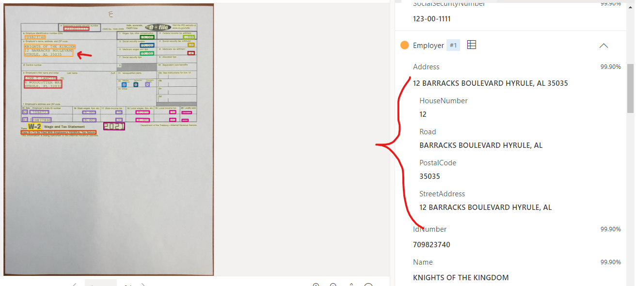 Is it possible to access the location of text using Java SDK for W2 prebuilt model? - Microsoft Q&A