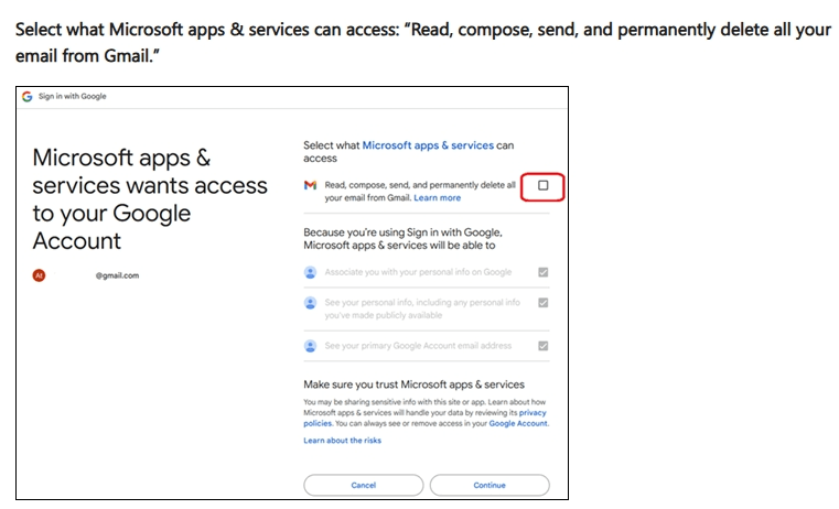 Can't log in to Outlook using Gmail, localhost error - Microsoft Q&A