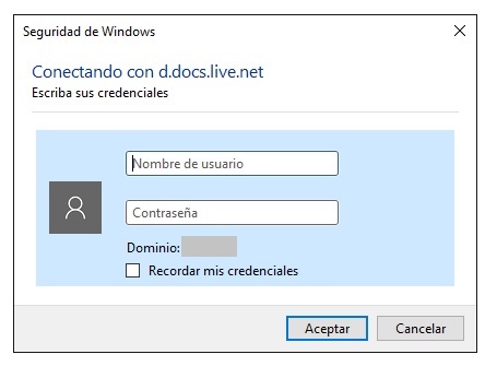 Conectando con d.docs.live.net - Microsoft Q&A