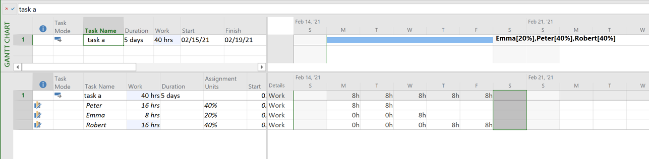 How to assign different work resources to the same task? MS Project ...