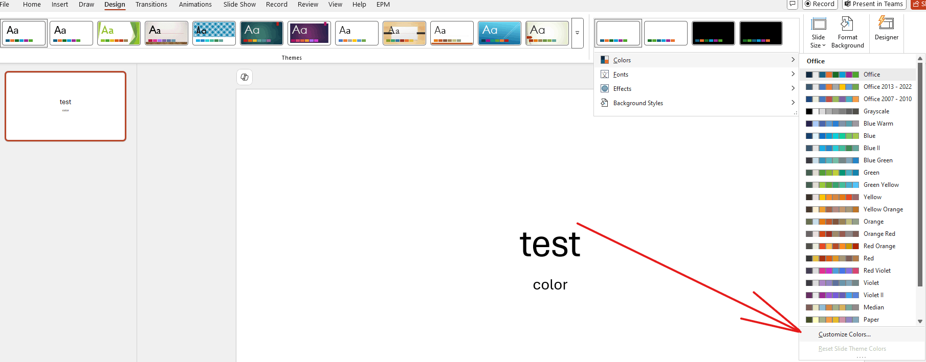 How can I select the default font color when adding a text box to a slide? - Microsoft Q&A