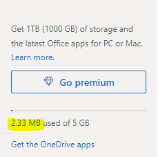 One Drive Storage space - Microsoft Q&A