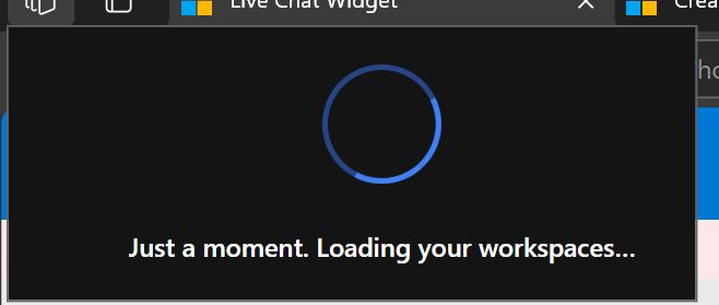Edge Browser Workspace Stuck in Infinite Loading Loop with "Retry" Button - Microsoft Q&A