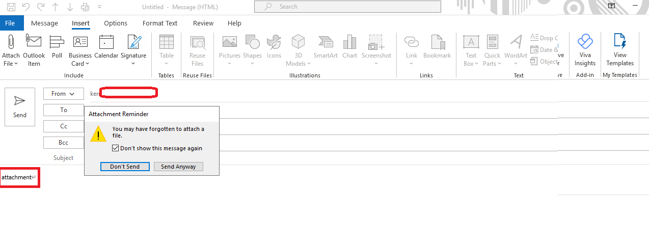 Missing attachment alert - Microsoft Q&A