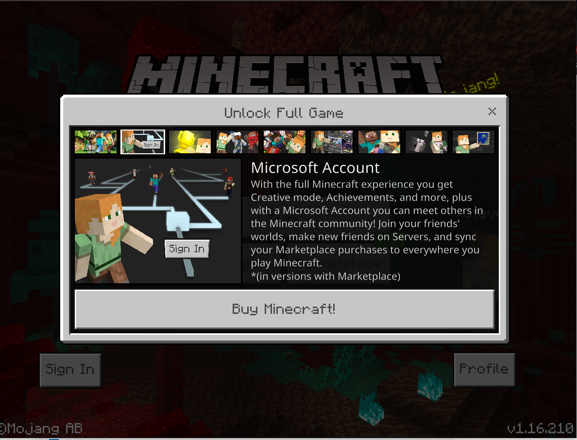Minecraft Windows 10 Edition - Unlock Full Game when I already own it ...