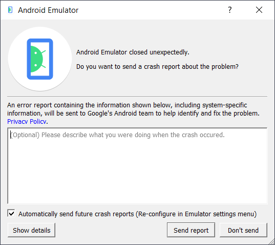 Maui android error dialog - Microsoft Q&A