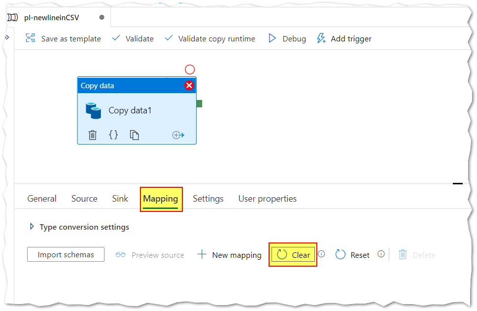 Data Factory New Line In Columns Within Csv Files Causing Errors