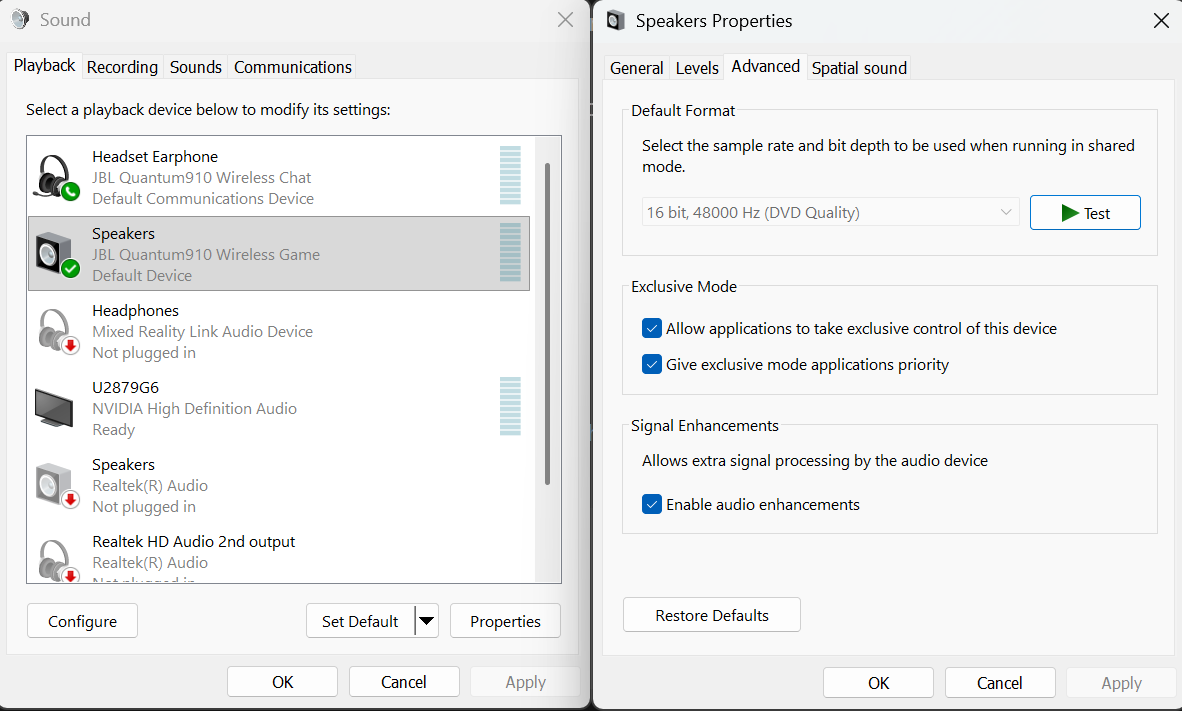 WASAPI exclusive mode issue in Snipping tool - Microsoft Q&A