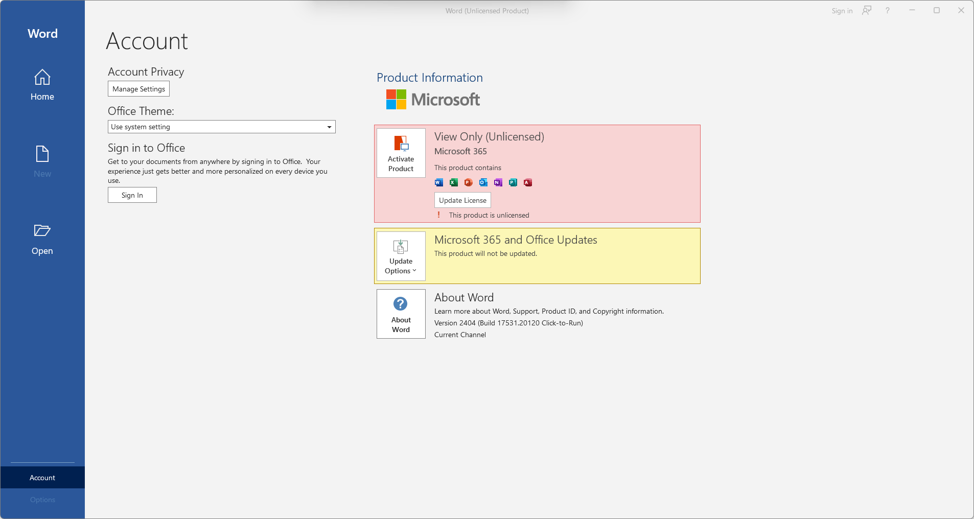 Unable to activate Microsoft 365 - Microsoft Q&A