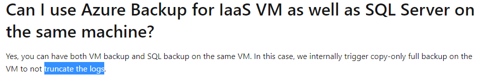 Azure backup of VM with Oracle DB - Microsoft Q&A
