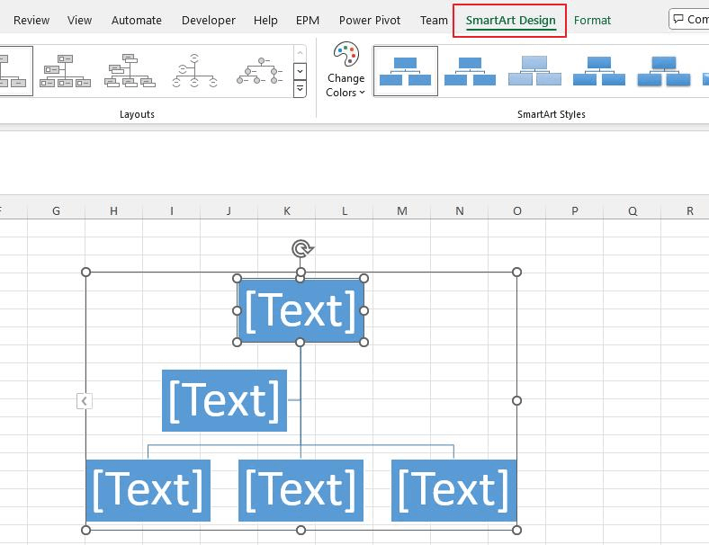 SmartArt in Excel. Can’t find Text Pane. No arrow on left of chart ...
