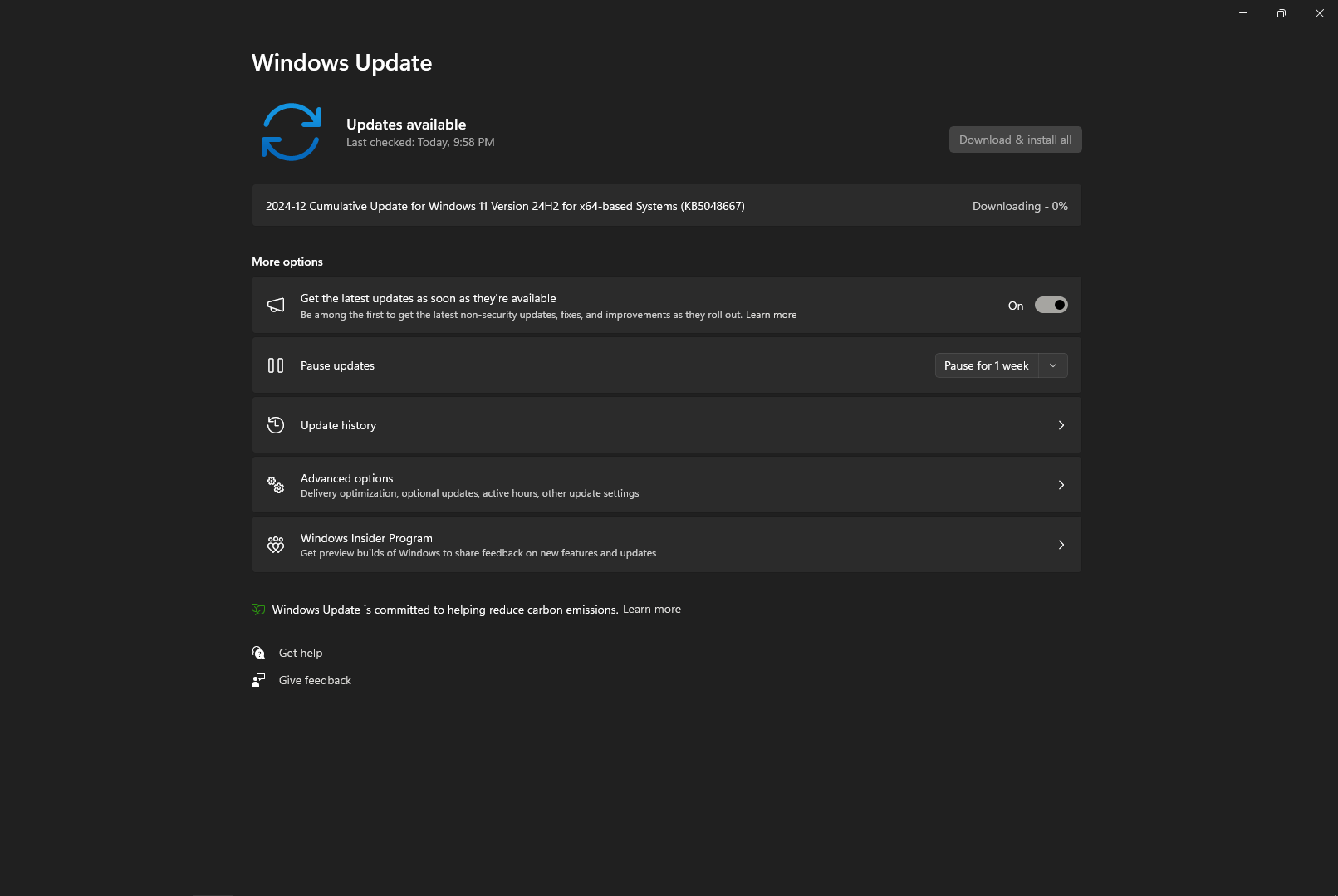 Windows Update stuck at 0% - Microsoft Q&A