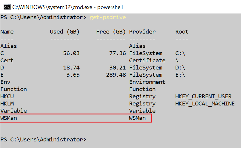 Linux client, a drive with the name 'WSMan' does not exist. - Microsoft Q&A