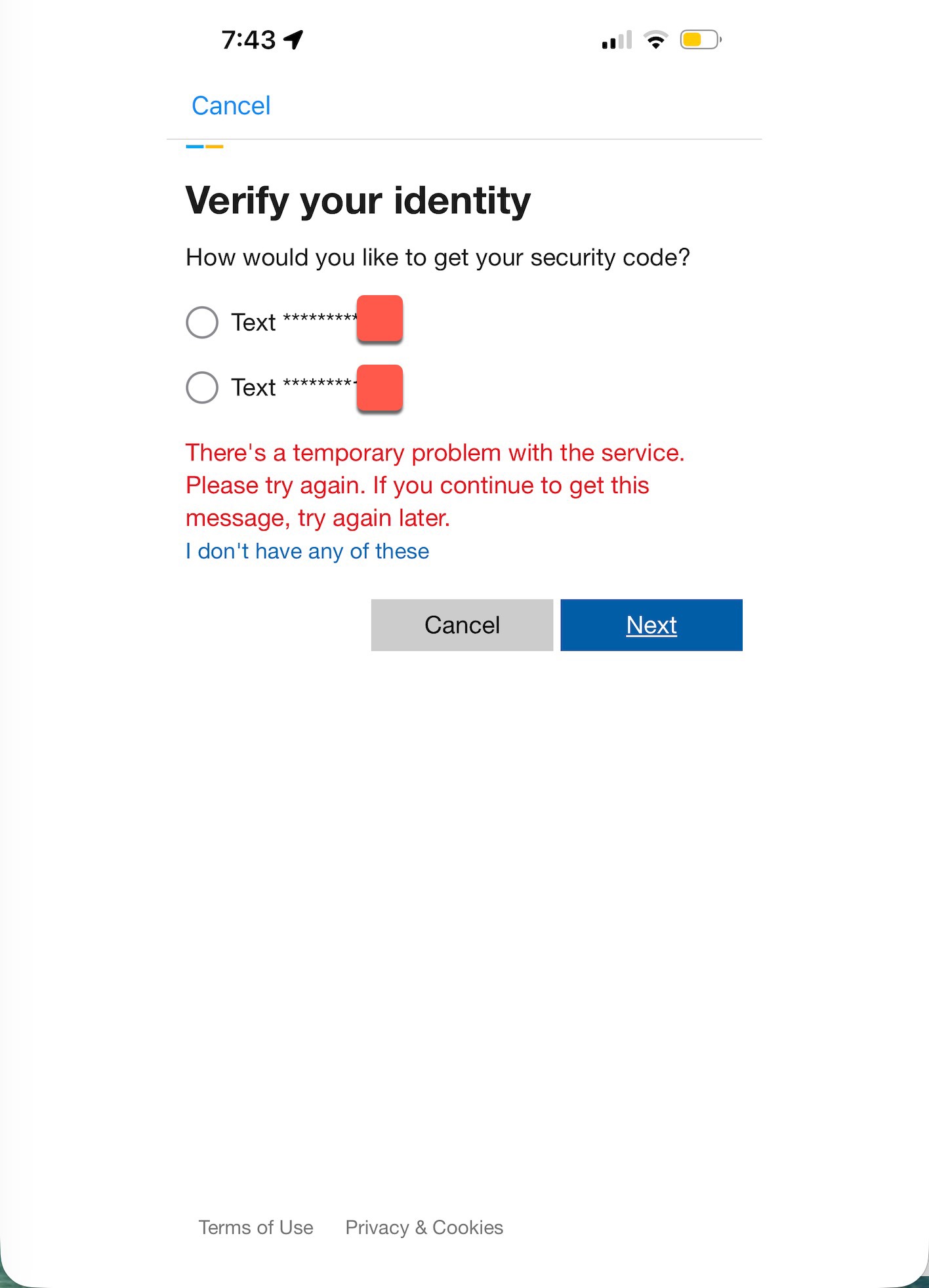Restoring Authenticator from backup - Verify your identity via Text ...