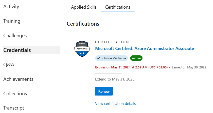 Difficulty sharing my AZ-900 certificate with social networks ...