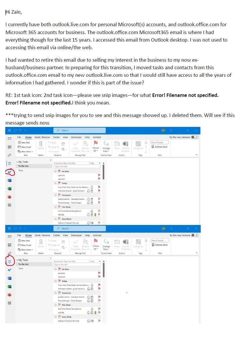 Recover deleted item from To Do List - Microsoft Q&A