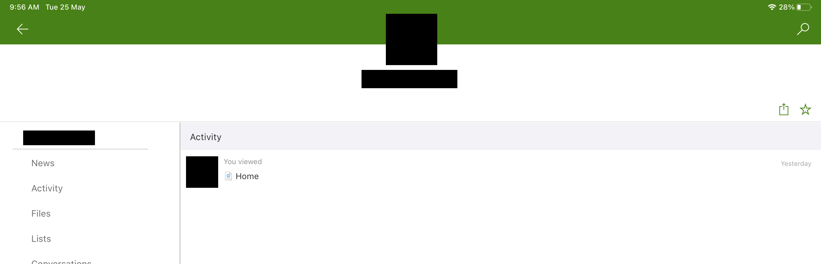 Why different content showing on the homepage of site on SharePoint IOS ...