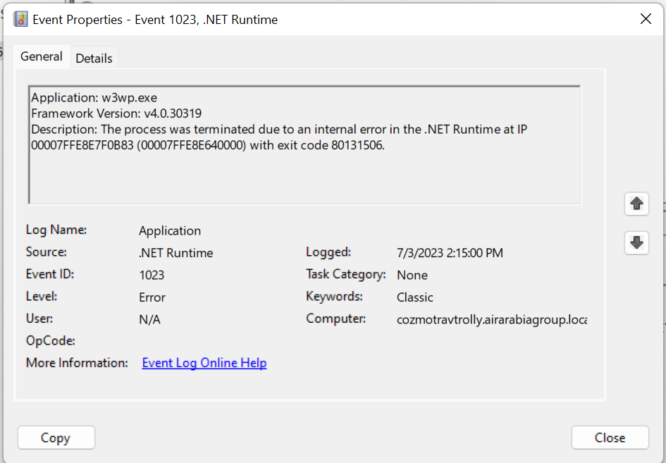 Getting Issue while running the web application on IIS - Microsoft Q&A Getting Issue while running the web application on IIS - Microsoft Q&A