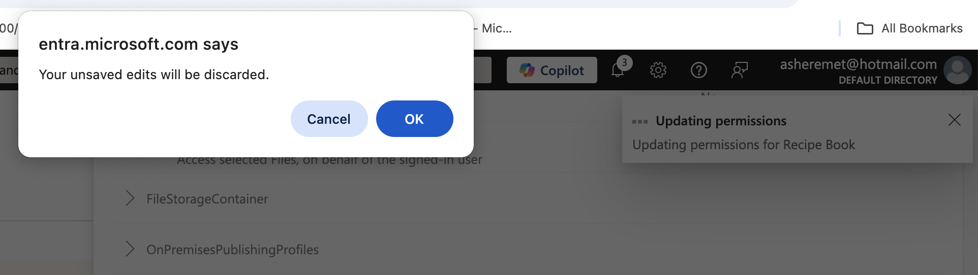 unable to manage Client Secrets and Privileges for App Registration - Microsoft Q&A
