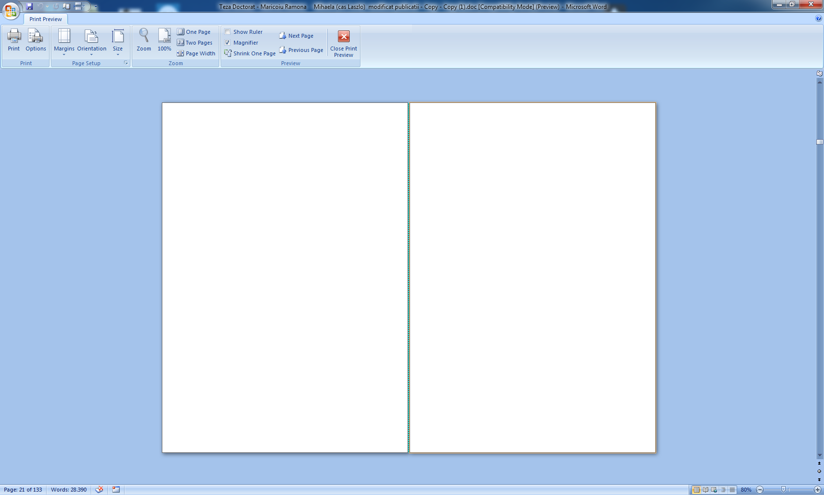 Word 2007 issue - print preview vs. Page Layout - Microsoft Q&A