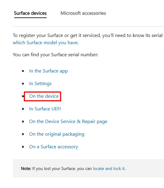 Check warranty page not working. - Microsoft Q&A