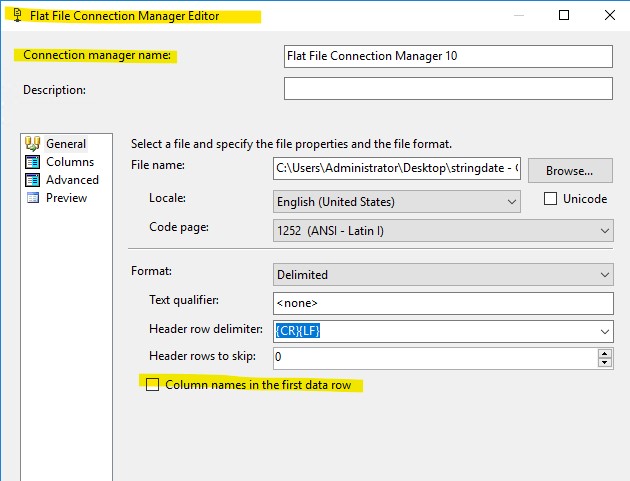 Microsoft Business Intelligence Remove Double Quotes From