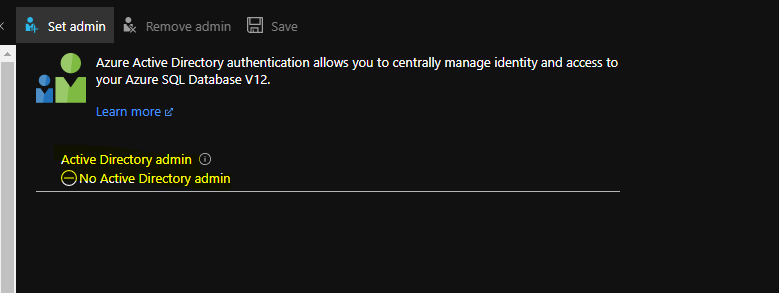 Azure sql set AD admin account permission - Microsoft Q&A