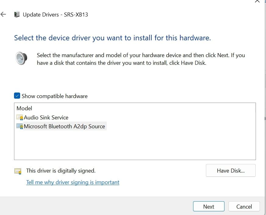 windows 11 does not recognize my bluetooth speaker as an audio device My Bluetooth speaker is ...
