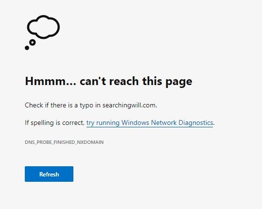 When I open a new tab on Edge, it shows up with an error saying this ...
