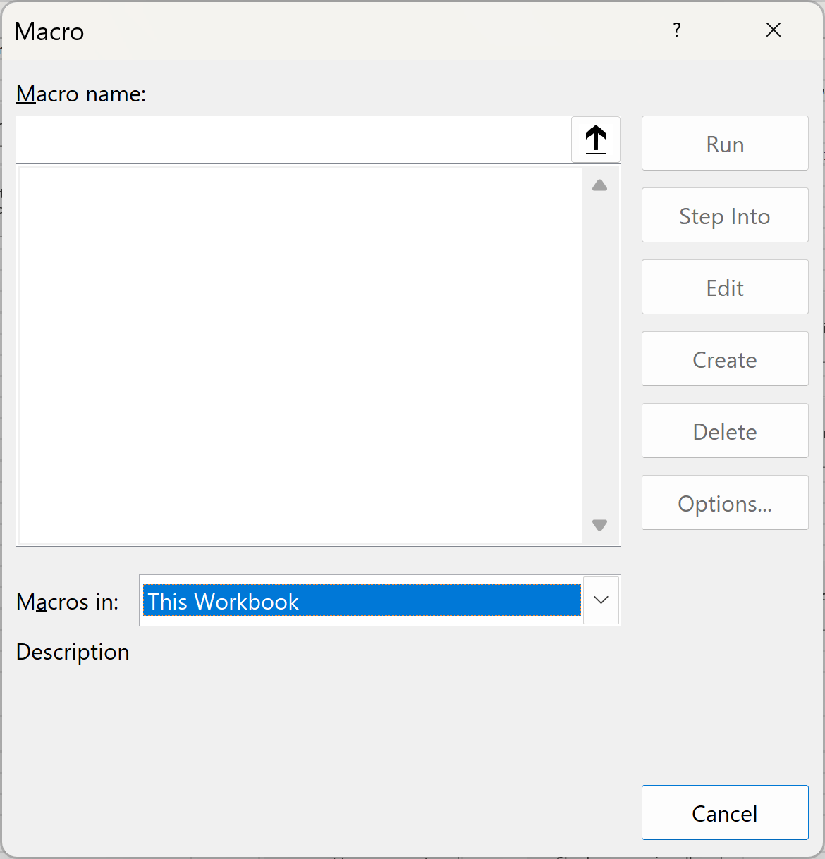 Excel 365 macros working but suddenly not visible in dialog box and ...