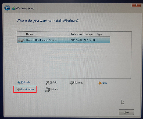 I am trying to install Windows 11, but it is asking for drivers instead ...