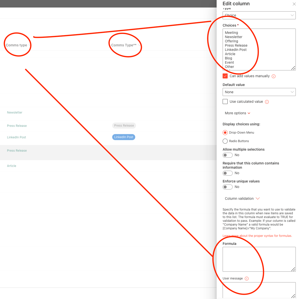 SharePoint Filter not displaying the choice-based options from the ...