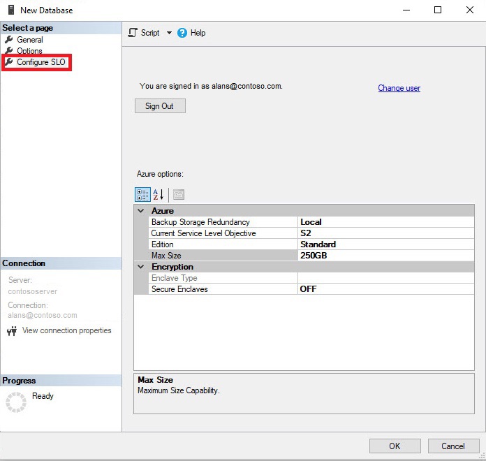 Creating A Sql Db In Azure Using The Ssms Results In Higher Performance Tier Microsoft Qanda