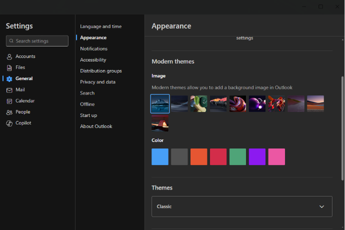 How do I create custom themes colors for messages in Outlook 11 ...