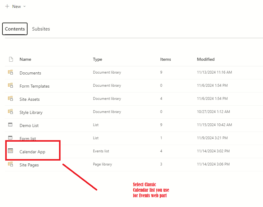 SharePoint Events Web Part - Microsoft Q&A