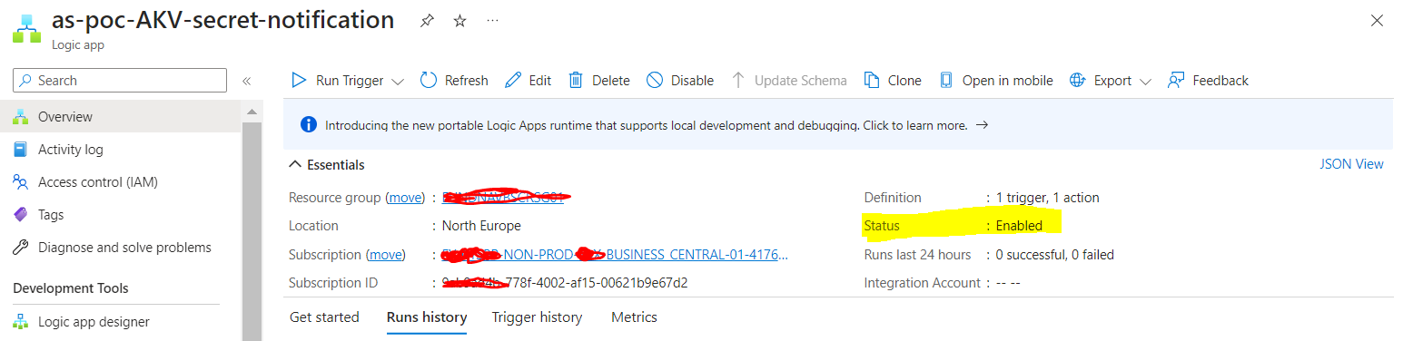Azure Key Vault Event creation using Logic App not working - Microsoft Q&A