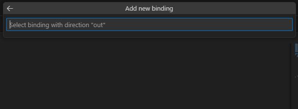 No bindings available when trying to add binding to Azure function ...