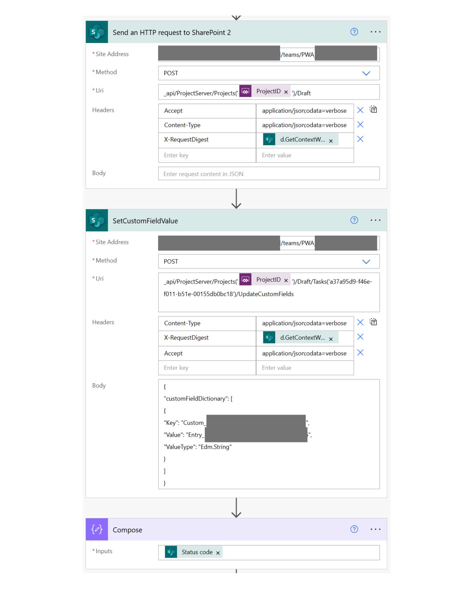 Updating Custom Fields Using Power Automate And Power Apps In A Dod
