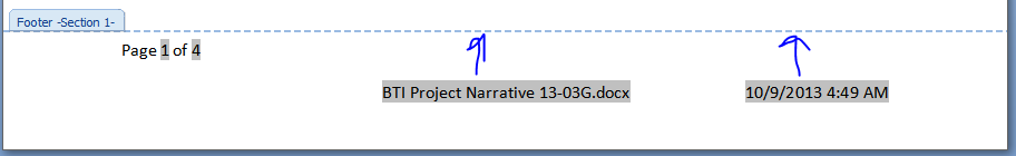 footer text alignment - Microsoft Q&A