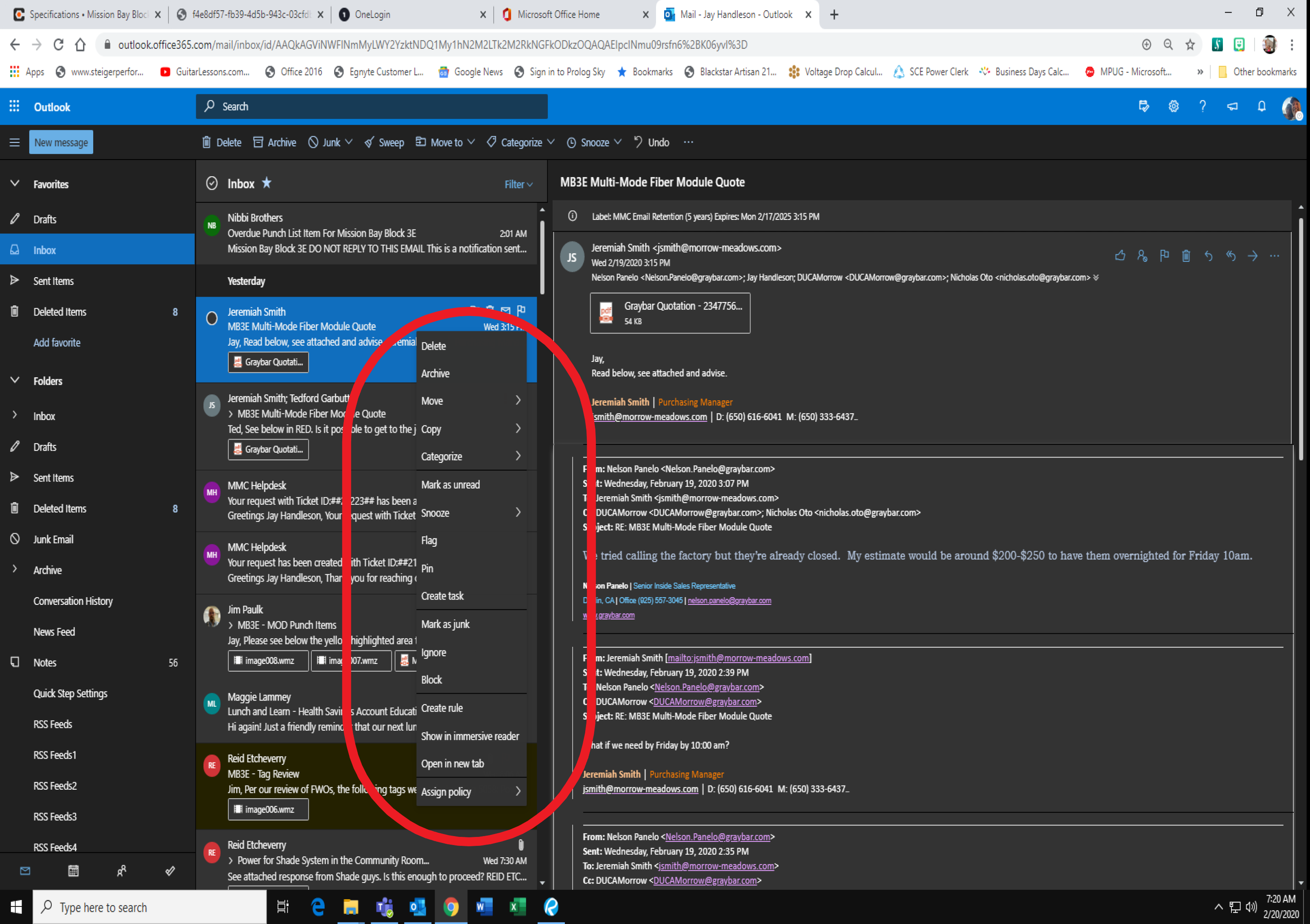 Office 365 Outlook Find Related Function - Microsoft Q&A