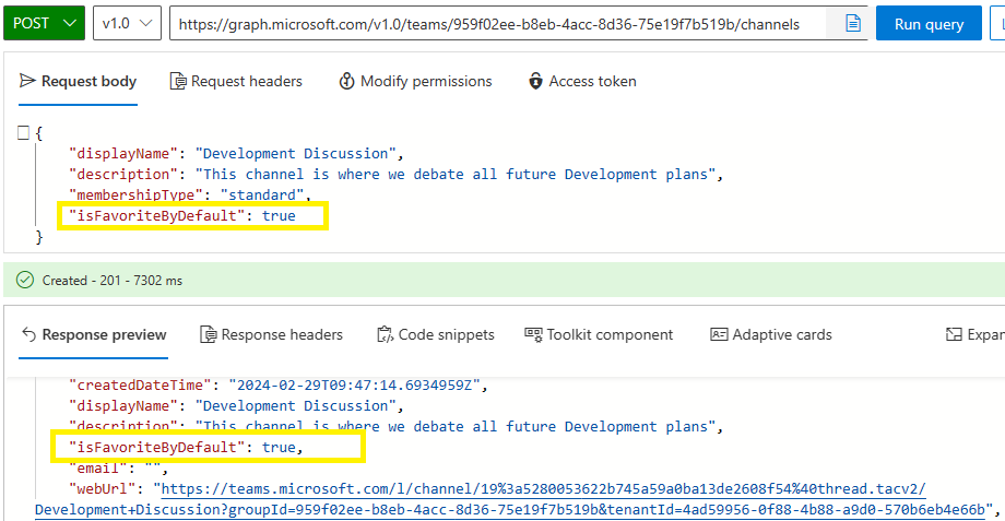 Bad Request: Failed to execute Skype backend request GetThreadS2SRequest when creating a new ...