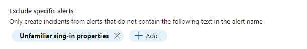Using "Exclude specific alerts" in Analytic Rule Wizard not working - Microsoft Q&A