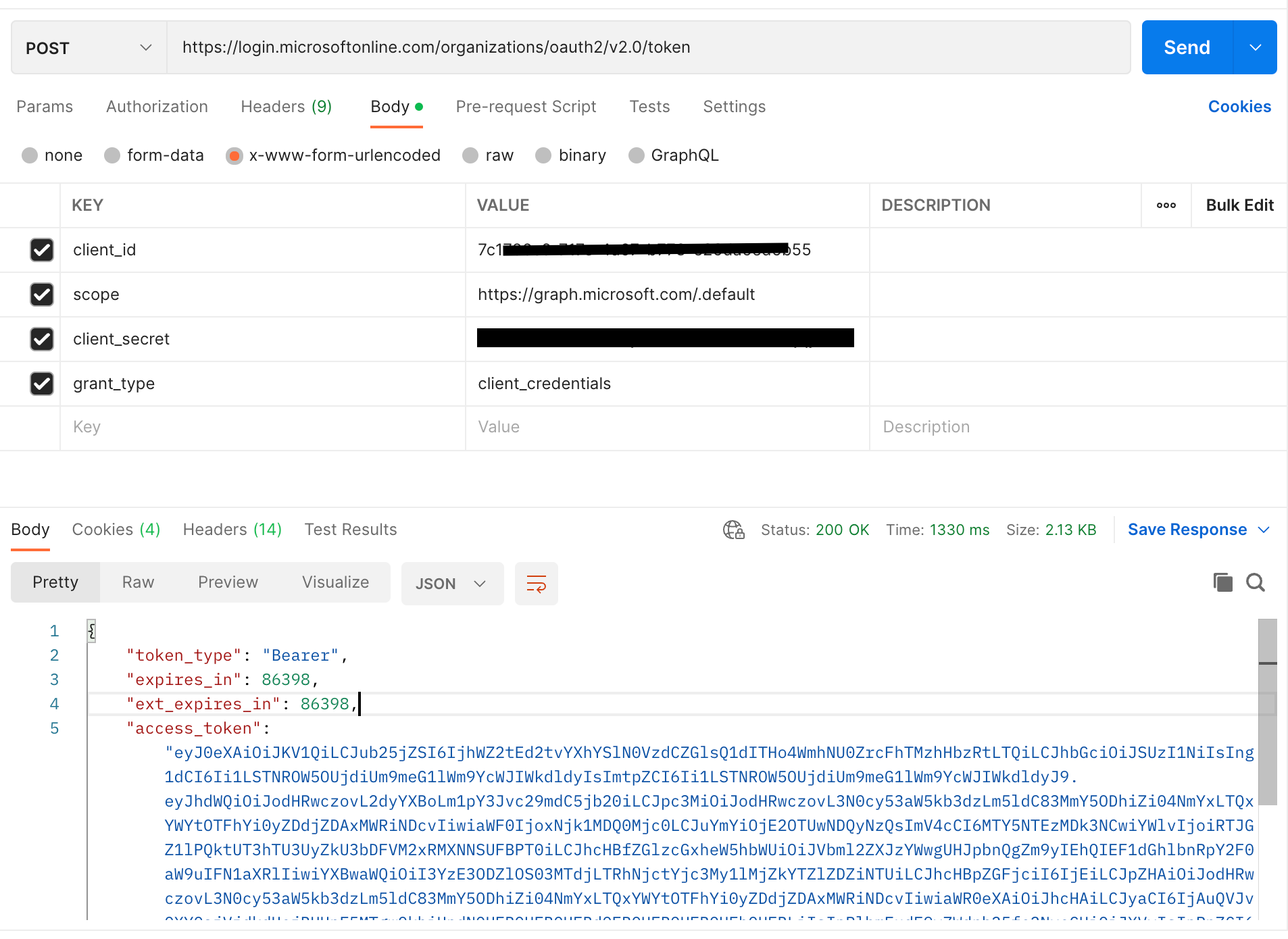 Application token does not work for Get Printer Microsoft Graph API - Microsoft Q&A