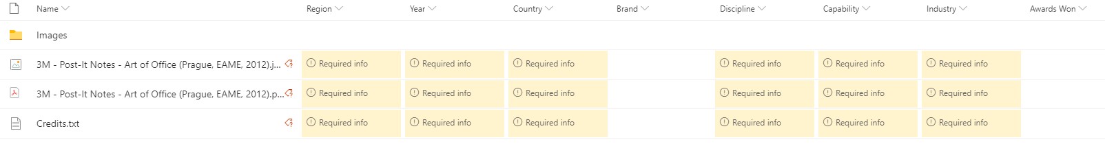 Power Automate - read folder metadata, copy that metadata to files ...